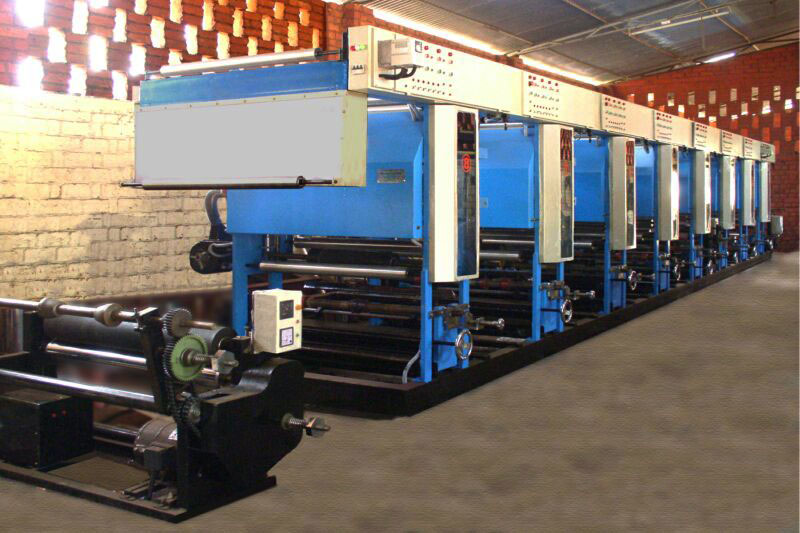 Six Colour Rotogravure Printing Machine